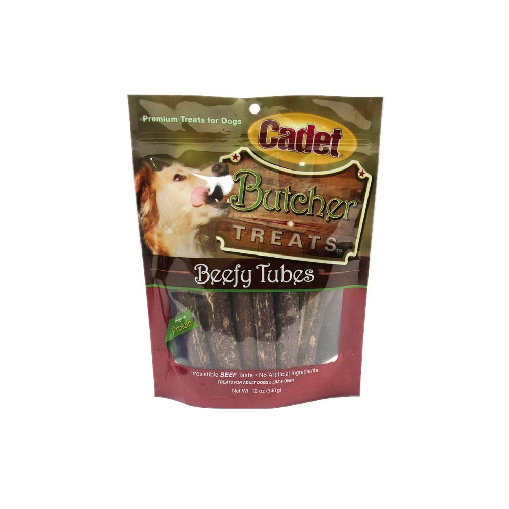Cadet - Butcher Treats Beefy Tubes - 12 ounces - Dog Treats – PetsTEK